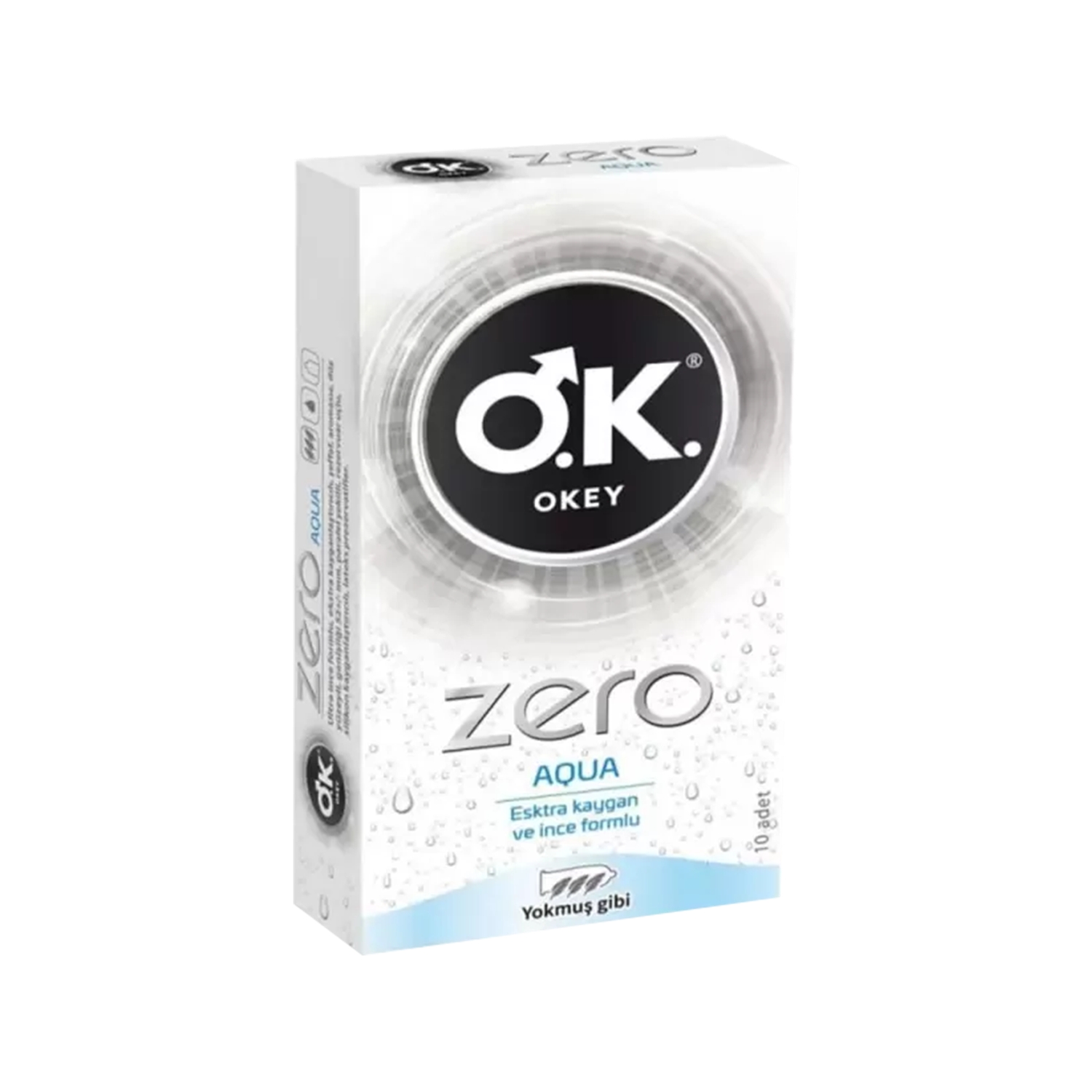 Okey Zero Aqua Prezervatif 10 Adet | Sachane