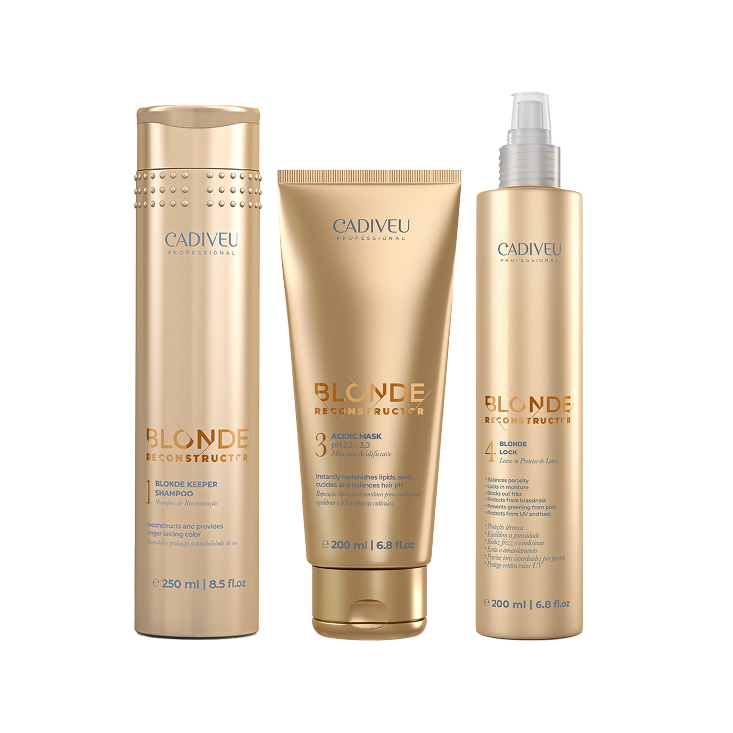 Cadiveu Blonde Reconstructor Servis Sonrası Ev Bakım Seti | Sachane